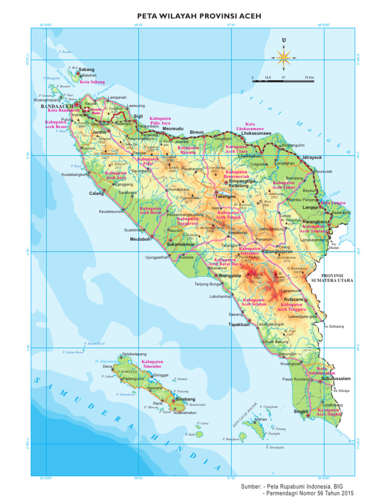 01 Peta Wilayah Prov Aceh | PDF