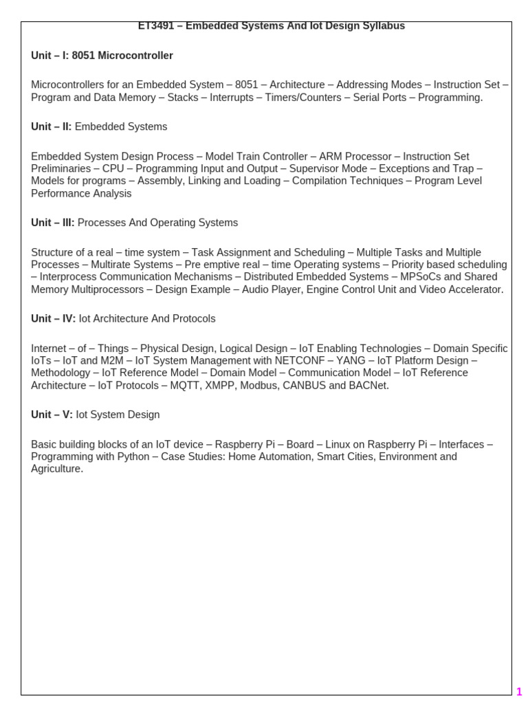 unit 1_merged | PDF | Embedded System | Microcontroller