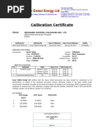 Calibration Certificates Vernier Caliper | PDF