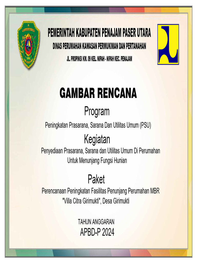 Peningkatan PSU Perumahan MBR Girimukti | PDF
