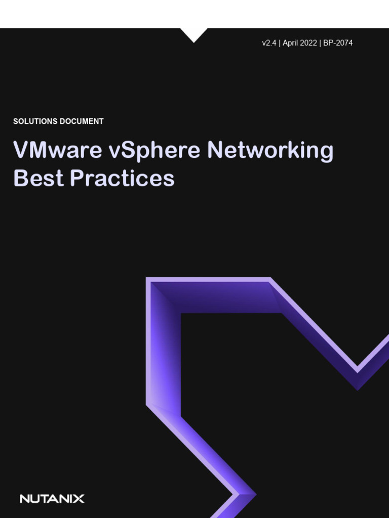 BP-2074-vSphere-Networking | PDF | Computer Network | Virtual Machine