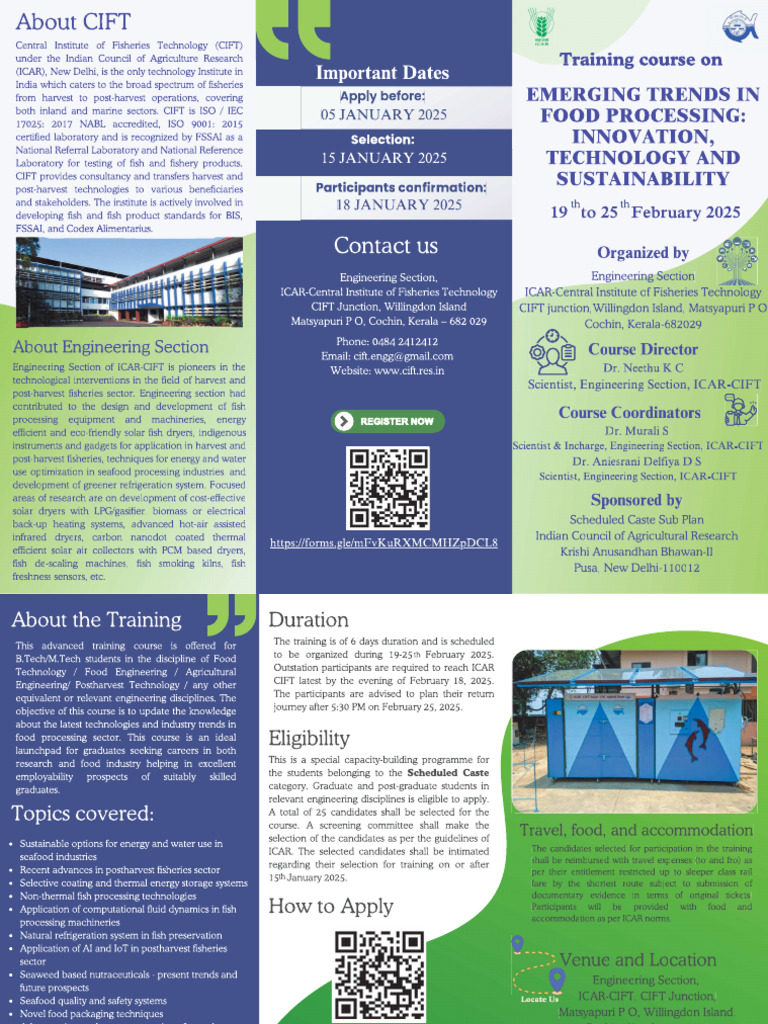 SCSP Students Training Brochure | PDF
