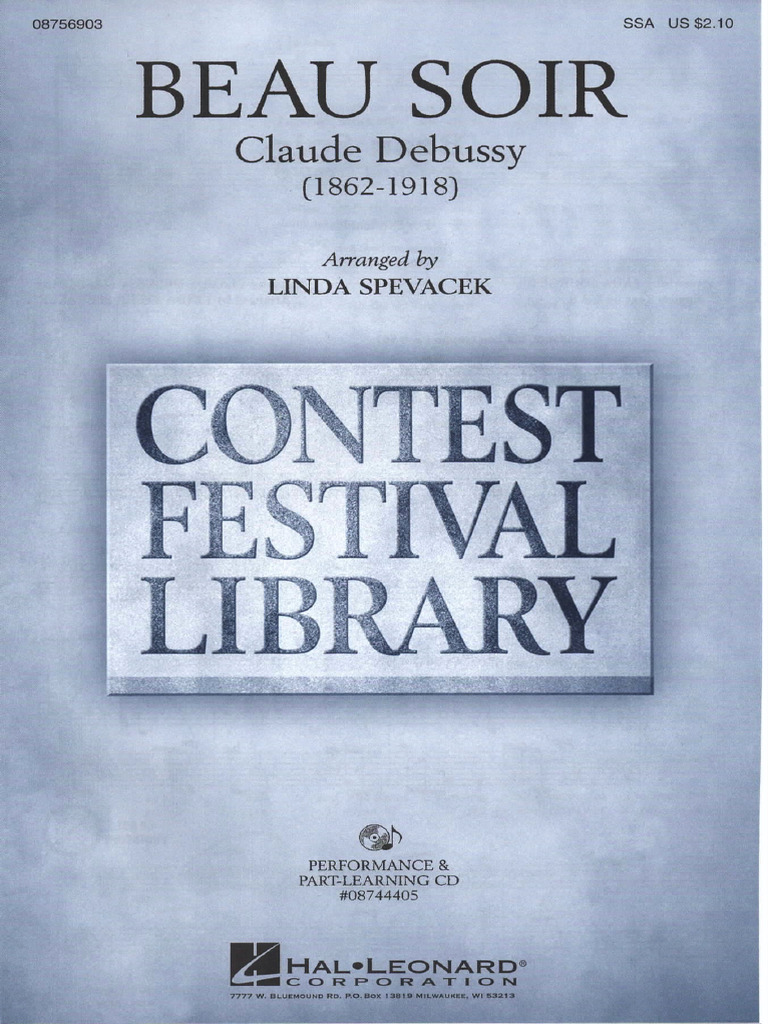 Debussy Beau Soir | PDF