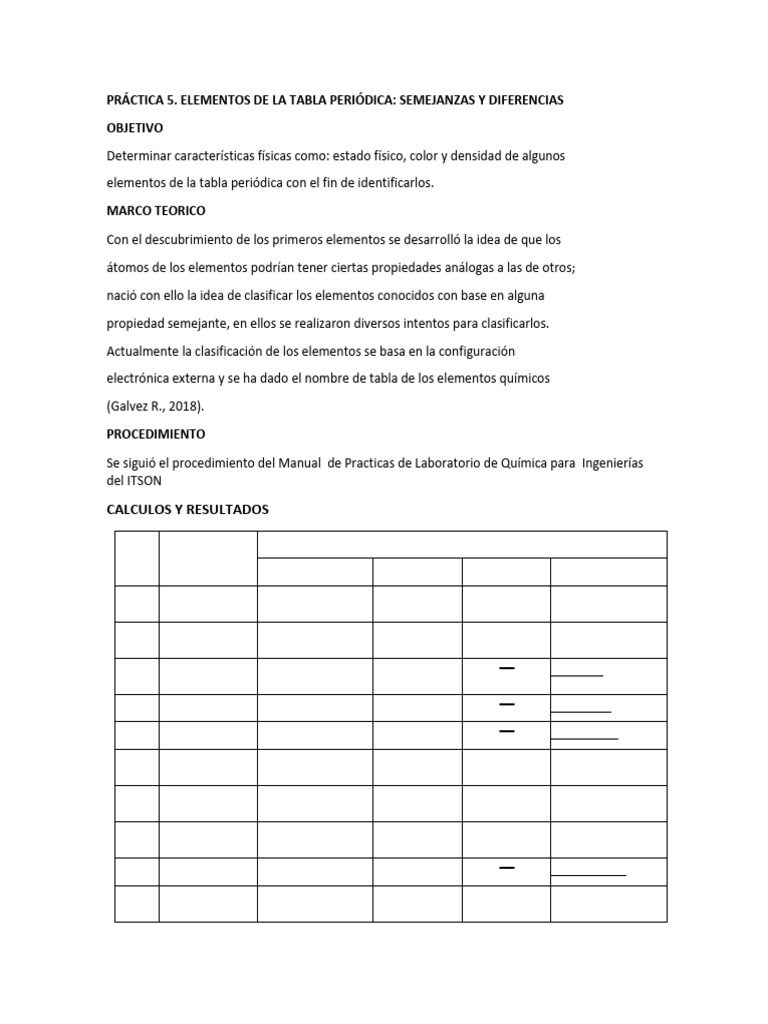 PRÁCTICA 5 REPORTE | PDF | Sólido | Química