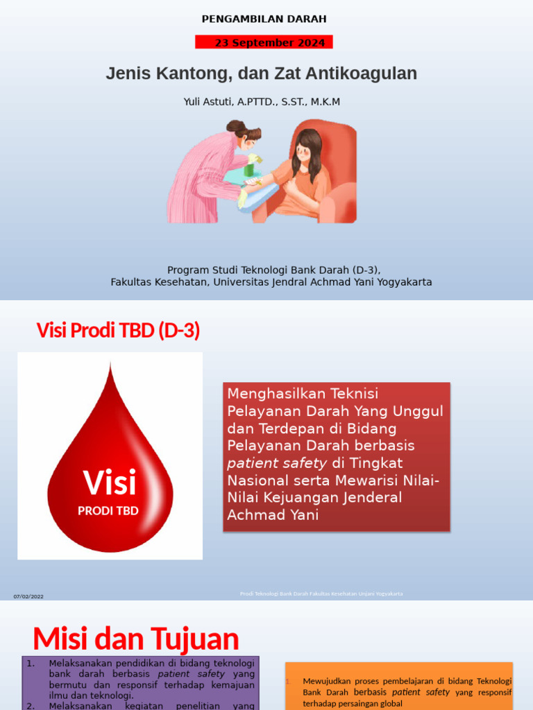 Jenis Kantong Darah, Dan Zat Antikoagulan | PDF