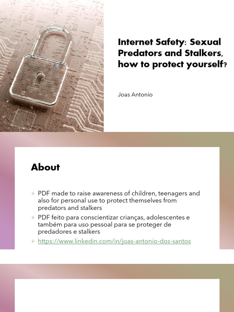 Internet Safety - Sexual Predators and Stalkers, How To Protect ...