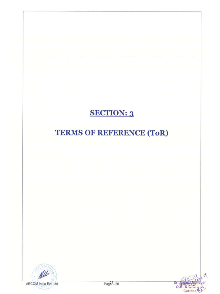 AECOM TOR Scope | PDF