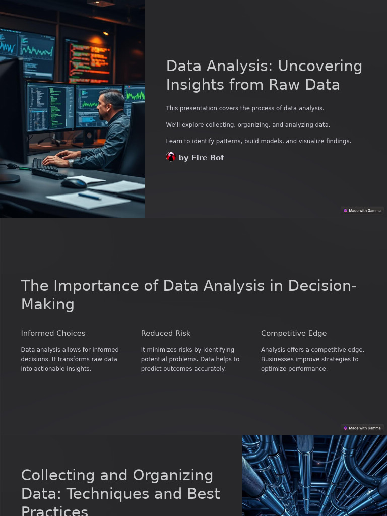 Data Analysis Uncovering Insights From Raw Data | PDF