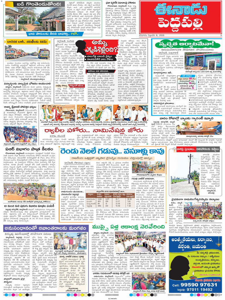PEDDAPALLE Eenadu 08-02-2025 | PDF