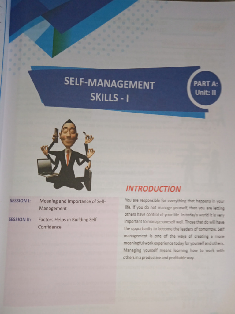 Self - Management Skills - I | PDF | Behavioural Sciences ...