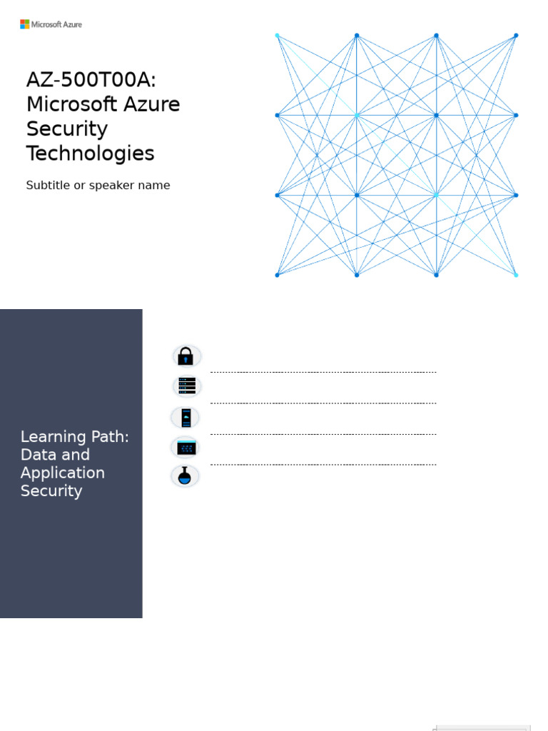 AZ 500T00A ENU Powerpoint 03 | PDF | Databases | Key (Cryptography)