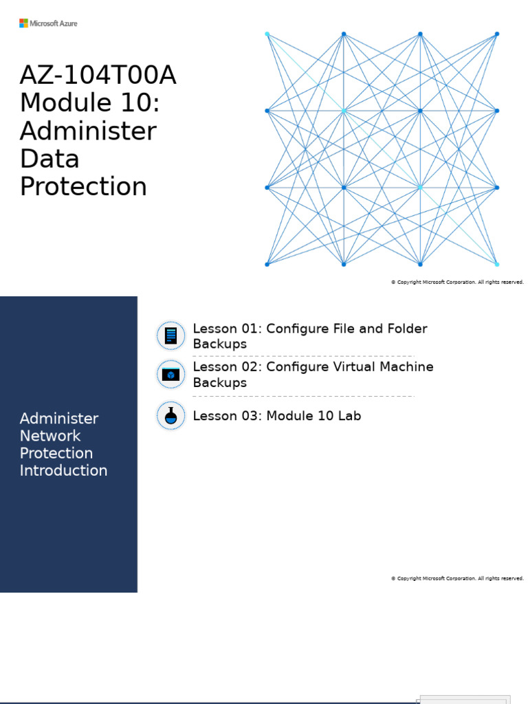 Az 104t00a Enu Powerpoint 10 | PDF | Virtual Machine | Backup
