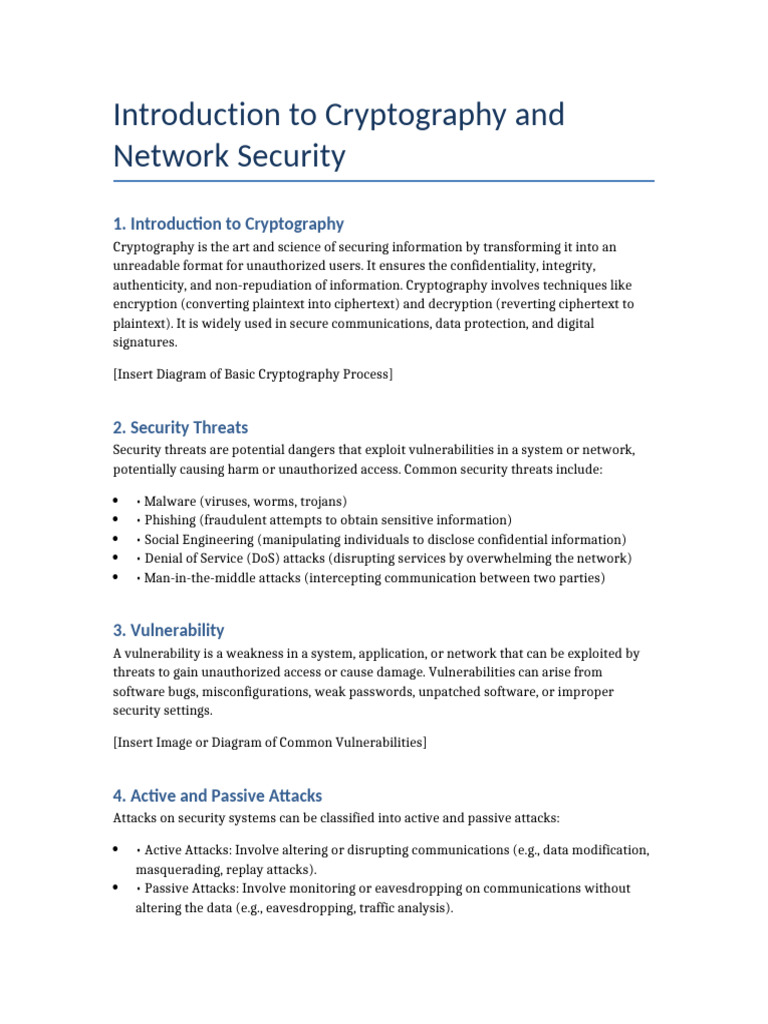 Cryptography and Security Notes | PDF | Encryption | Cryptography