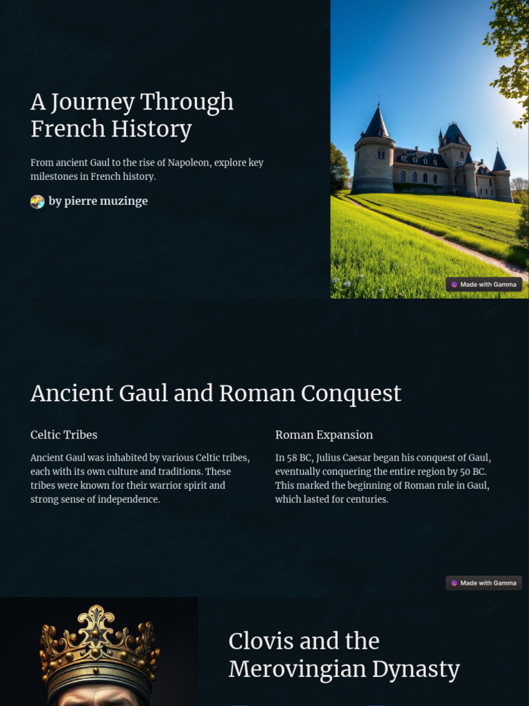 A Journey Through French History | PDF | Charlemagne | Gaul