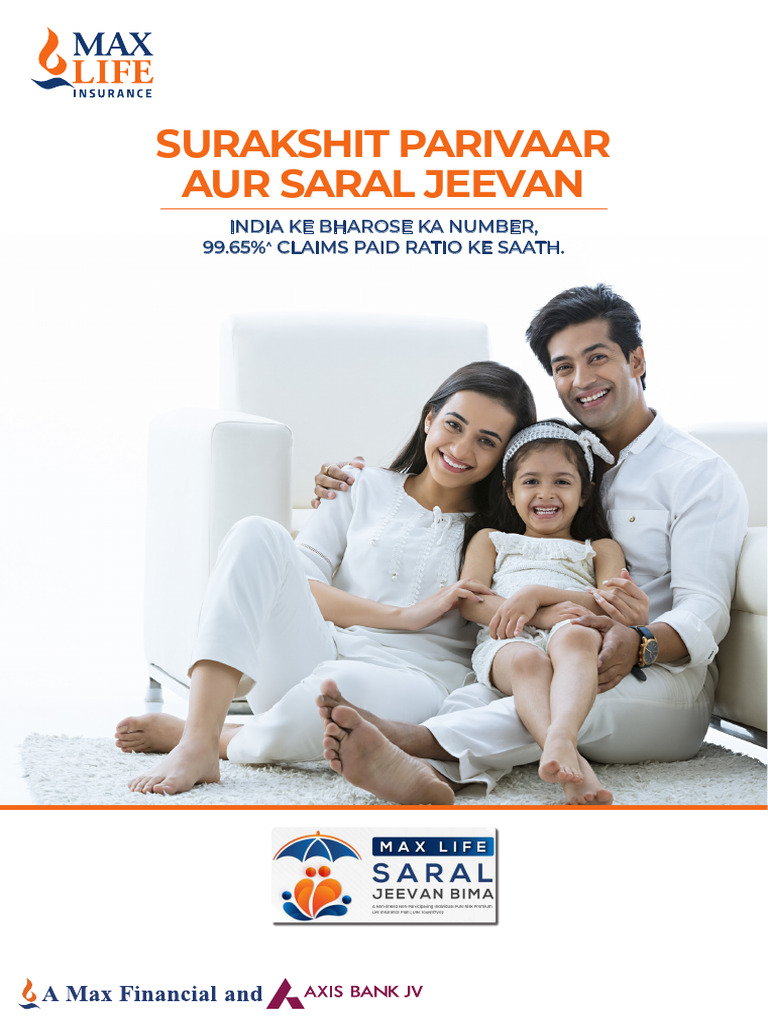 MAXLIFE Saral Jeevan Bima (1) | PDF | Insurance | Life Insurance