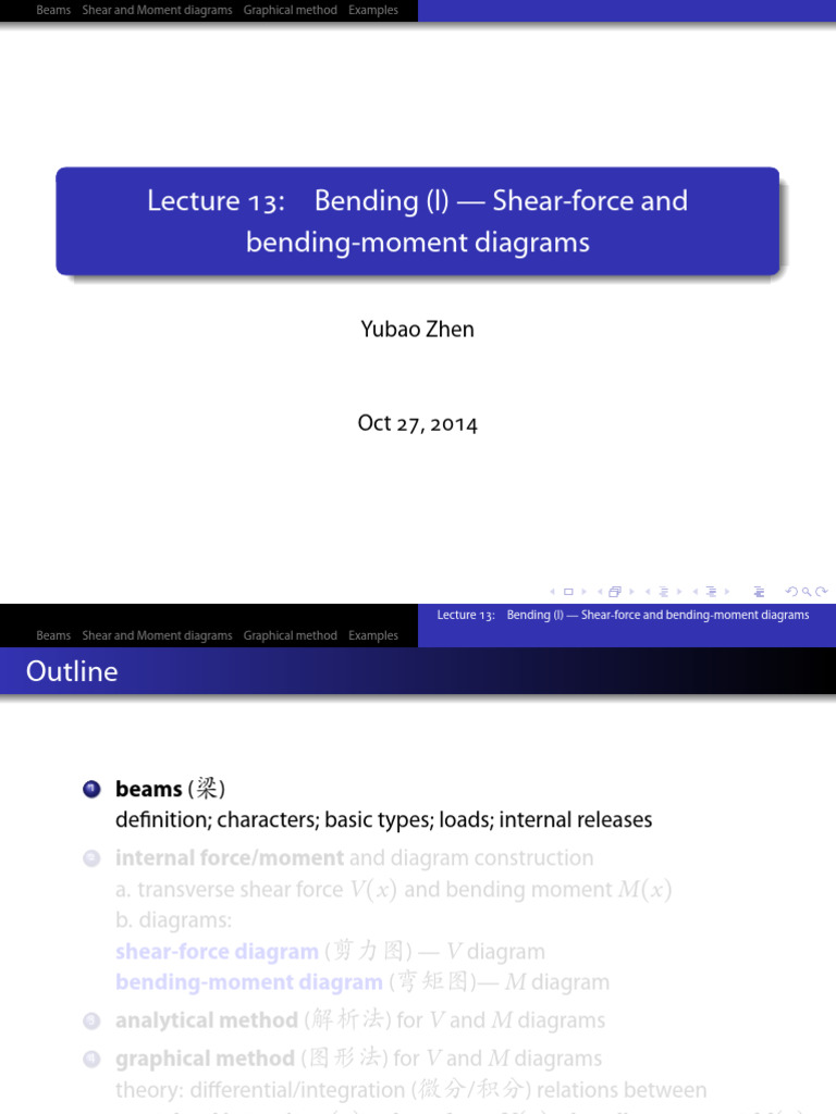 Bending (I) - Shear-Force and Bending-Moment Diagrams (PDFDrive) | PDF ...