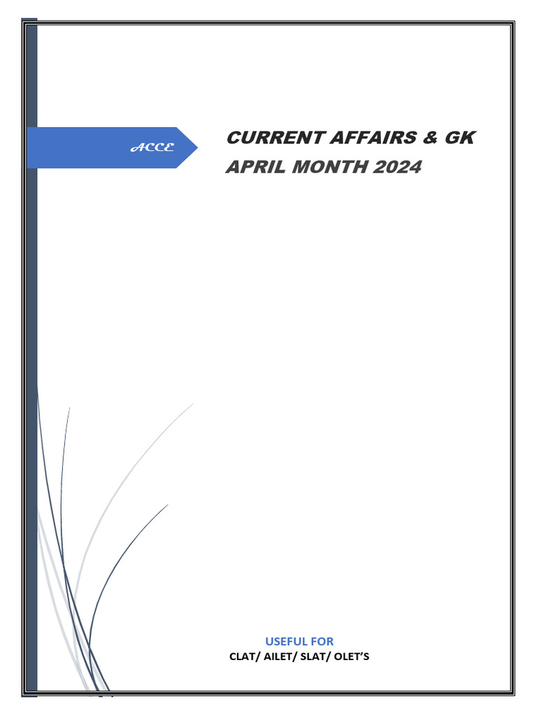 April - 2024 | PDF | Government