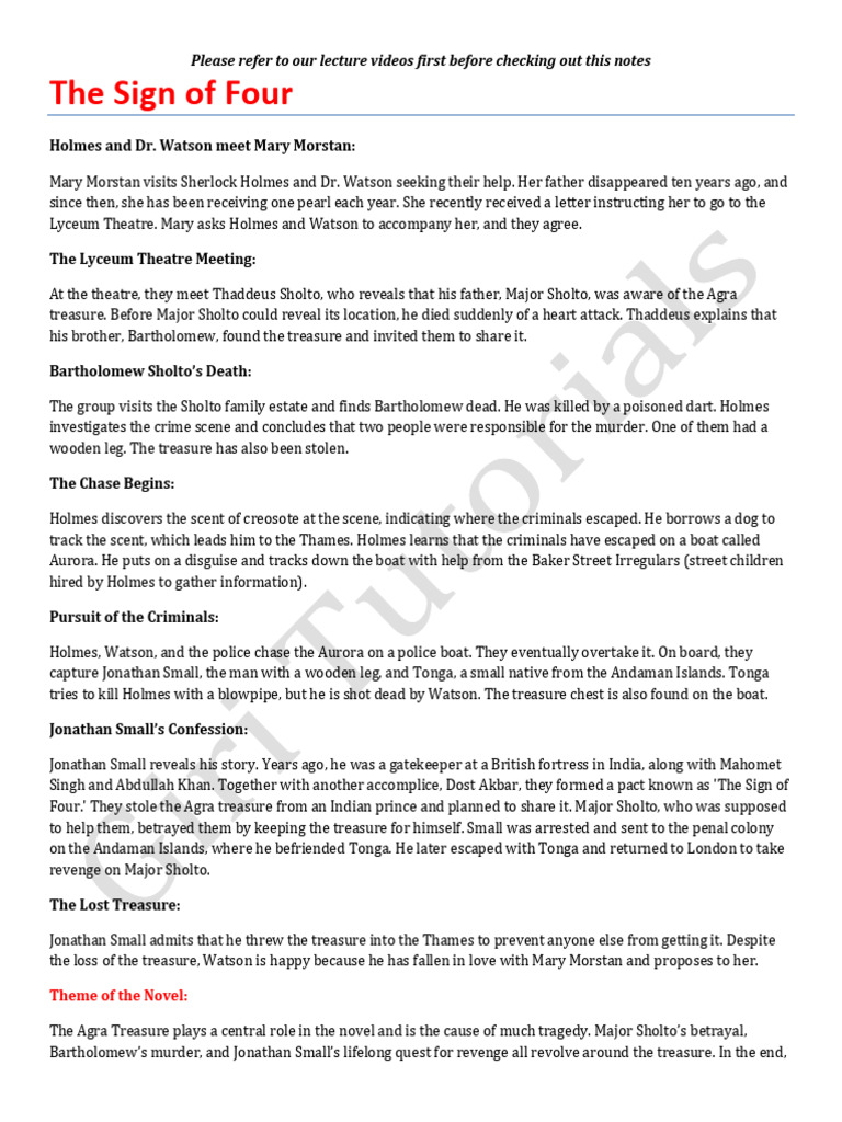 The Sign of Four_d9d405c1-79d8-4467-aa51-cf942999e97a | PDF | The Sign ...