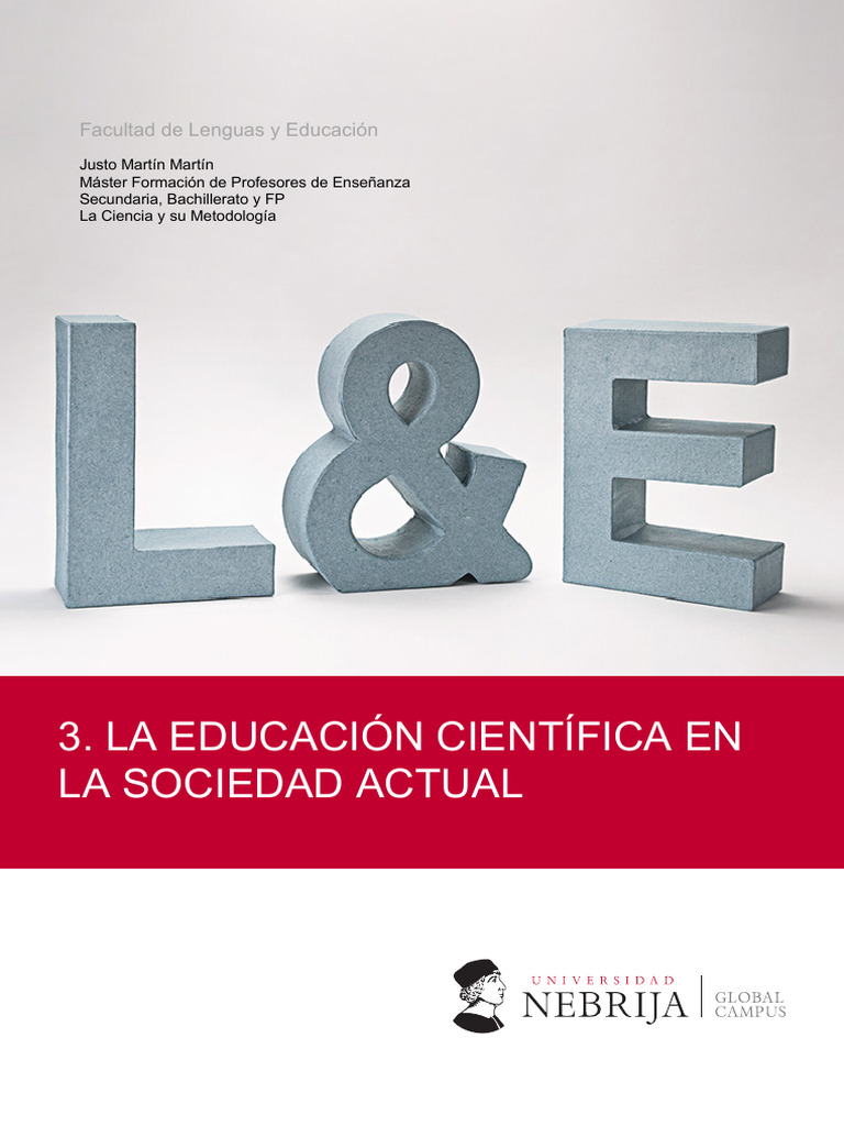 Educación Científica en la Sociedad Actual | PDF | Enseñando | Plan de ...