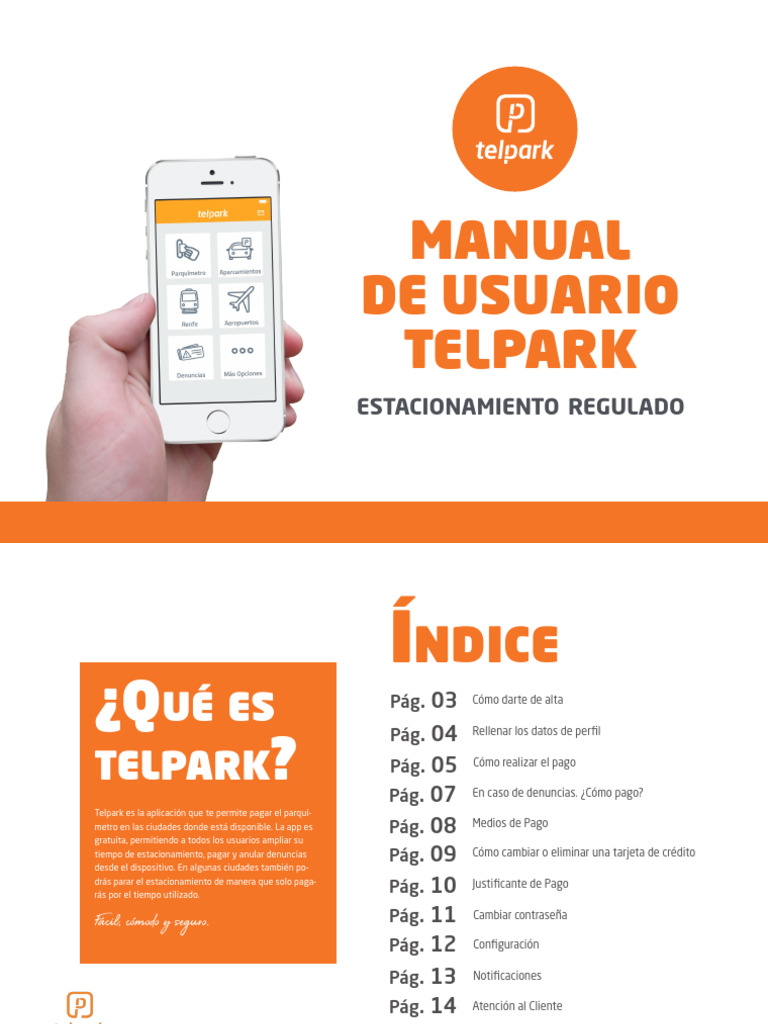 Manual de Usuario App Telpark | PDF