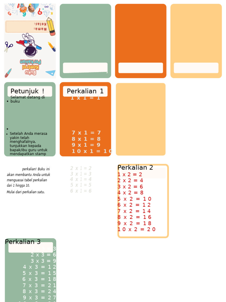 Buku Saku Perkalian | PDF