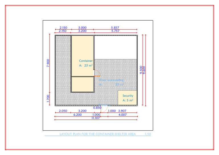 Grean House With Container Layout Plan | PDF