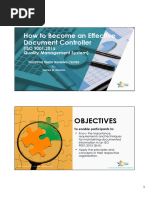 QC Document Controller Responsibilities | PDF | Audit | Quality Assurance