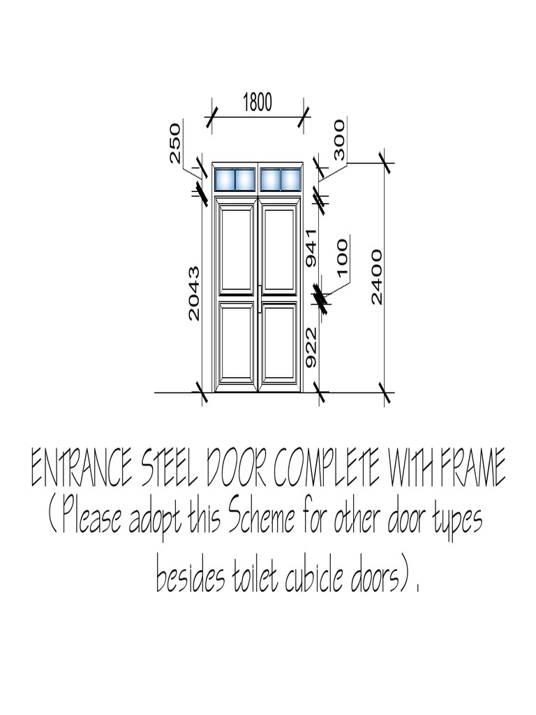 Ent Door Frame D1a PDF | PDF