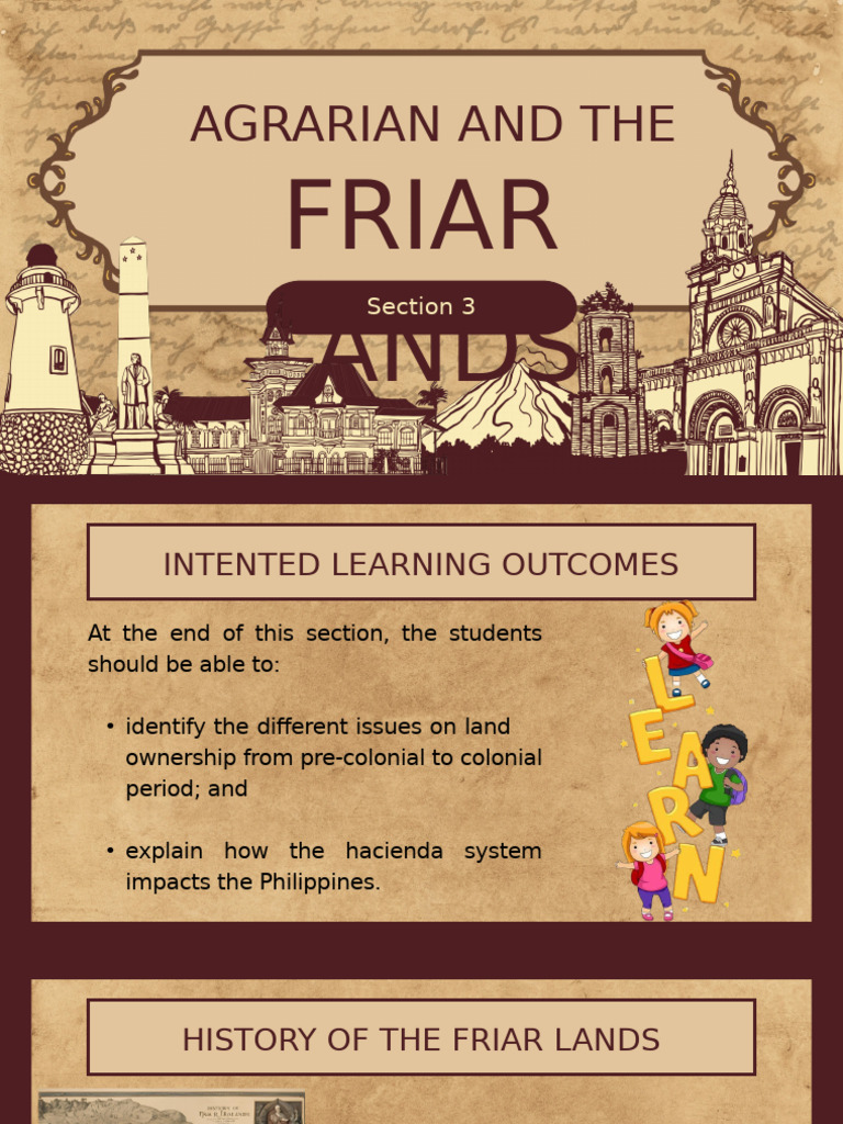 Agrarian Issues and Friar Lands in the Philippines | PDF | Agriculture