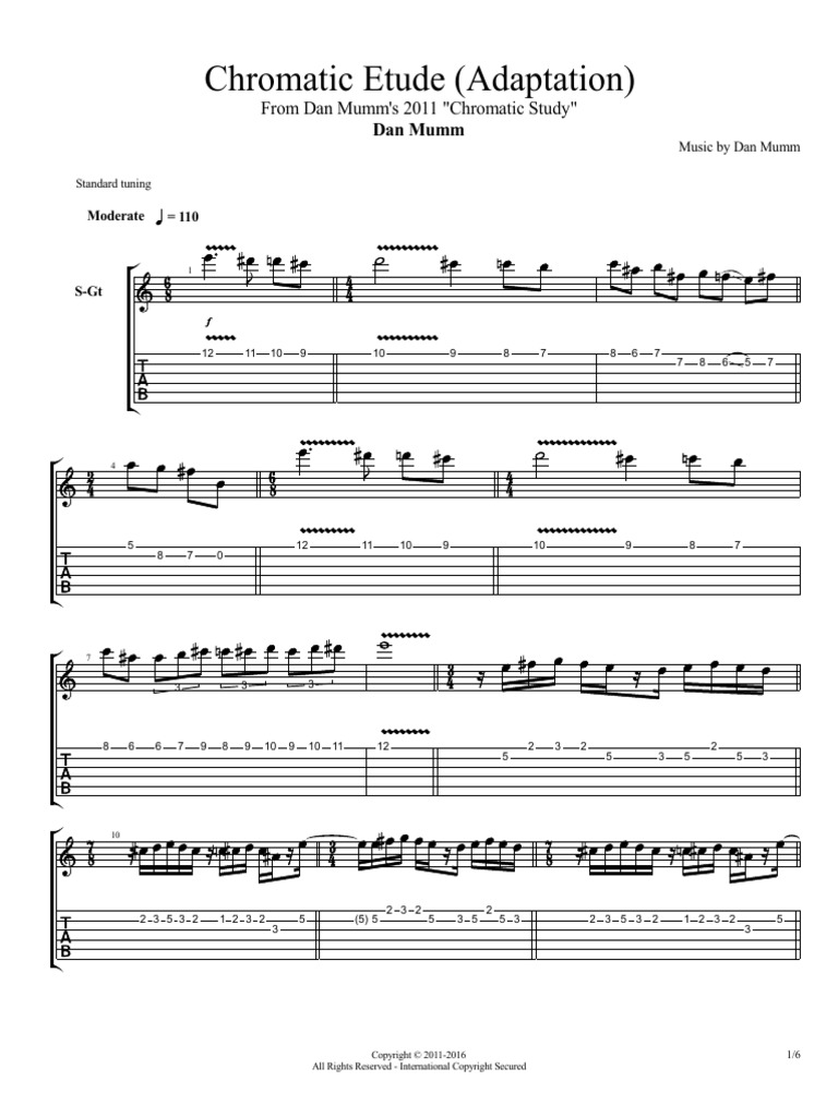 Chromatic Etude Adaptation 2016 Dan Mumm | PDF | Échecs | Ouverture (échecs)