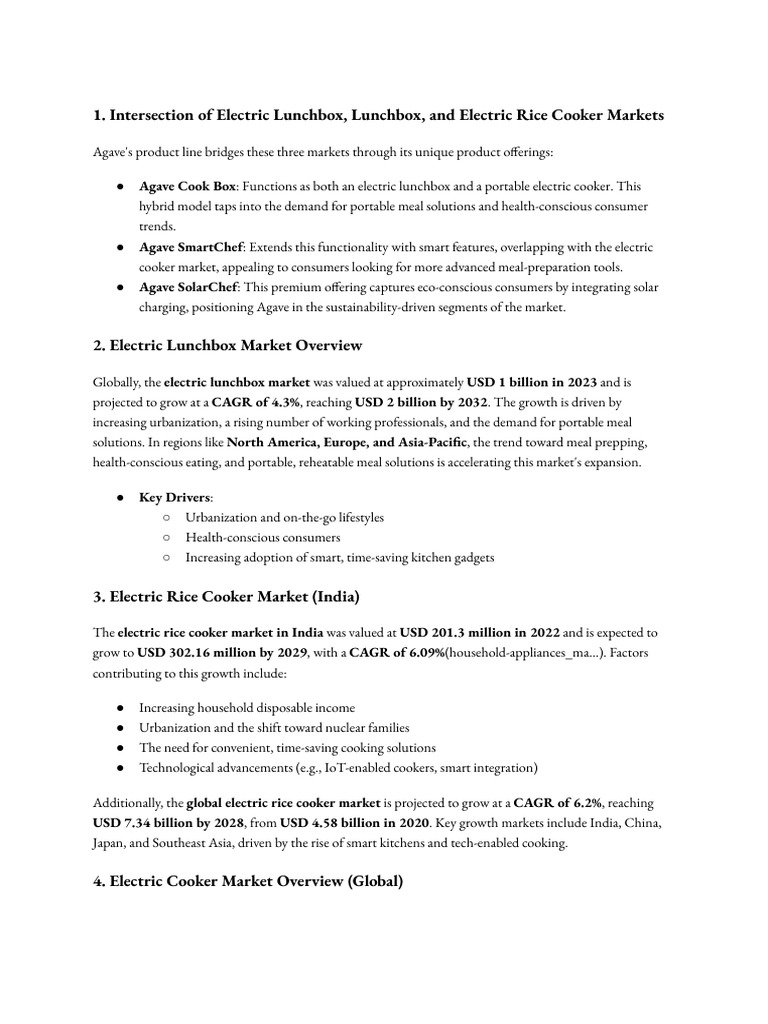 Agave _ Market & Competitors | PDF | Kitchen Stove | Home Appliance