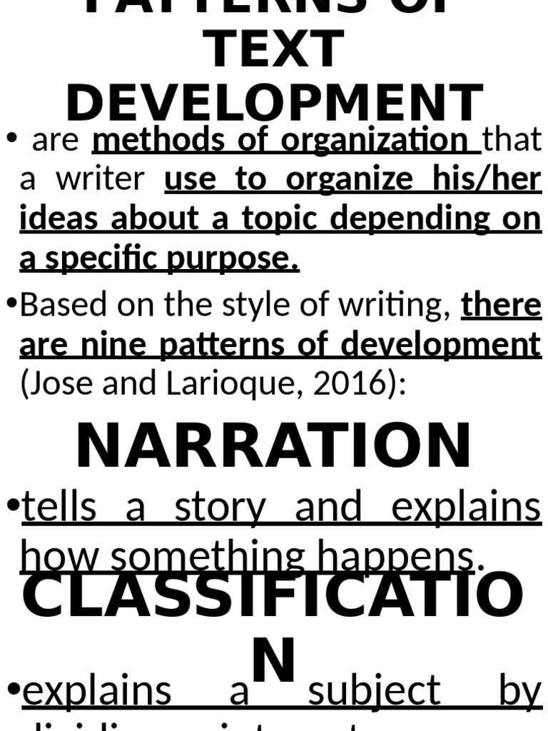 Pattern of Written Text Development | PDF | Paragraph | Thought