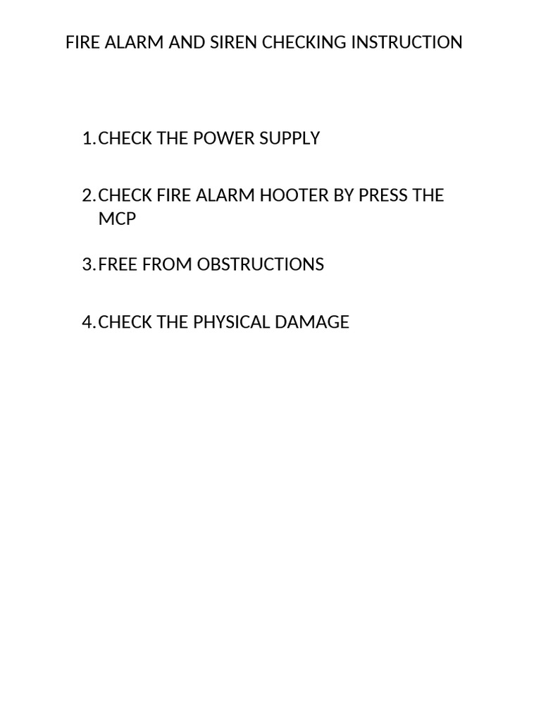 Alarm Instructions | PDF