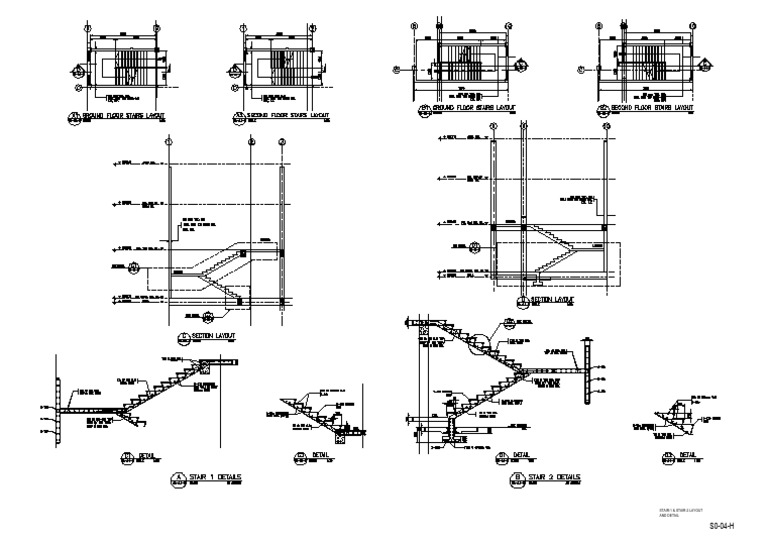 s0-04 Stairs Layout and Detail (St-1)-Fin-30x40 | PDF
