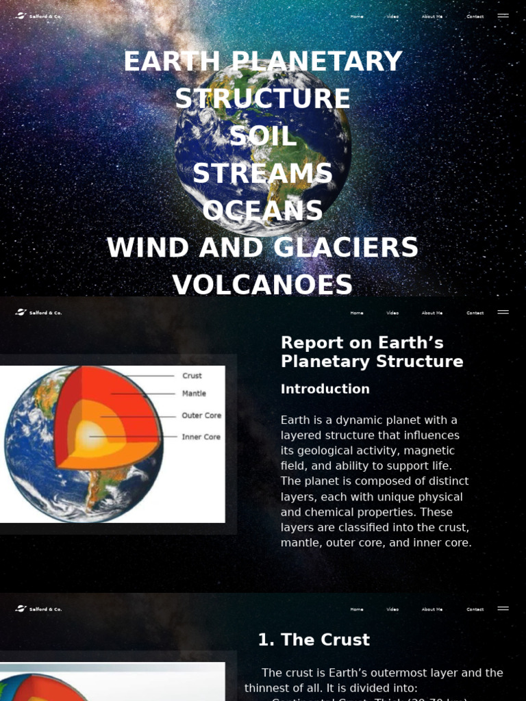 Earth Planetary Structure | PDF | Crust (Geology) | Volcano