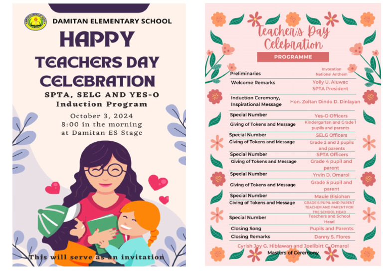 Teachers Day Program | PDF