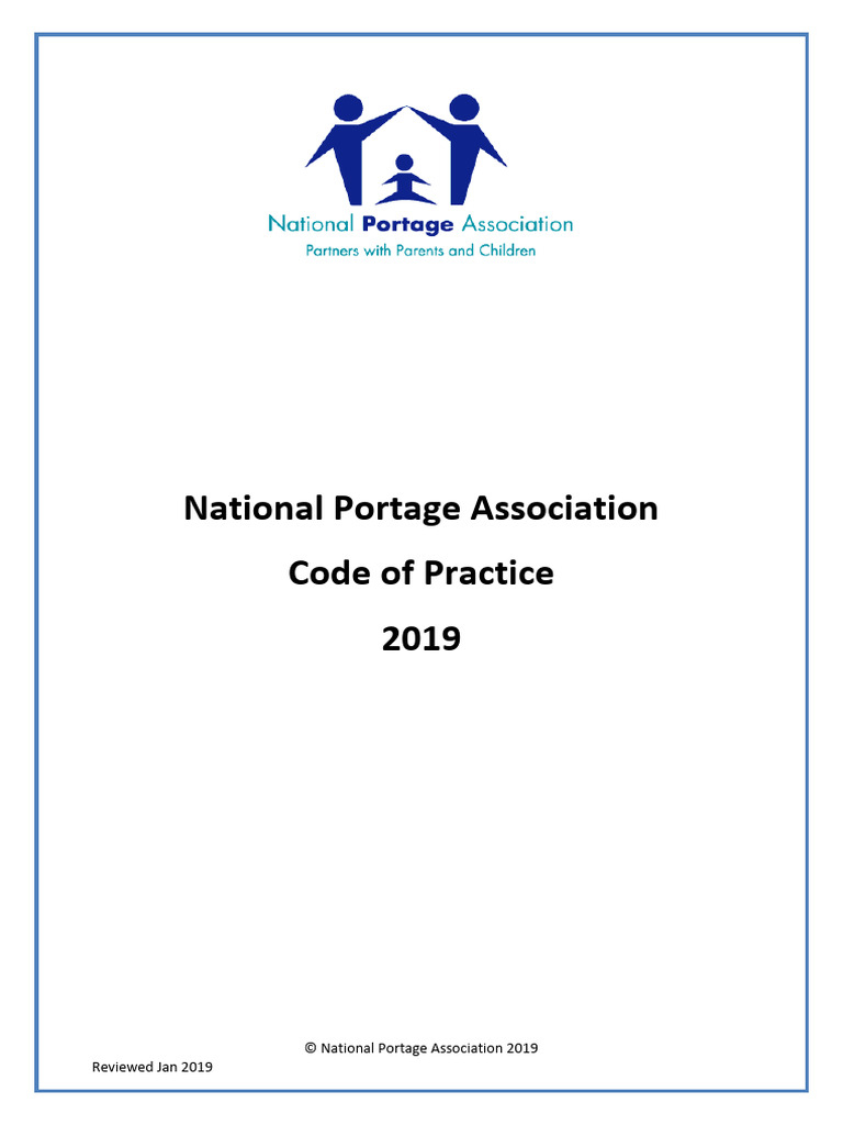 National Portage Association Code 2019 | PDF | Learning | Communication