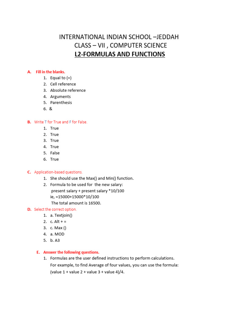 Class7 - Computer SC - Term2 TB Ex Notes | PDF | Application Software ...