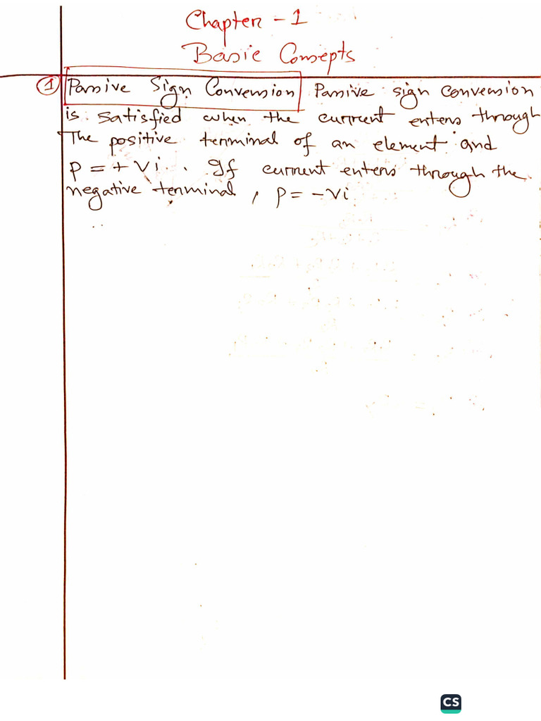 Circuit Formula Note | PDF