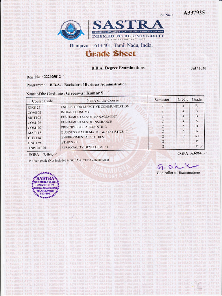 Mark sheet 2 | PDF | Educational Stages | Student Assessment And Evaluation