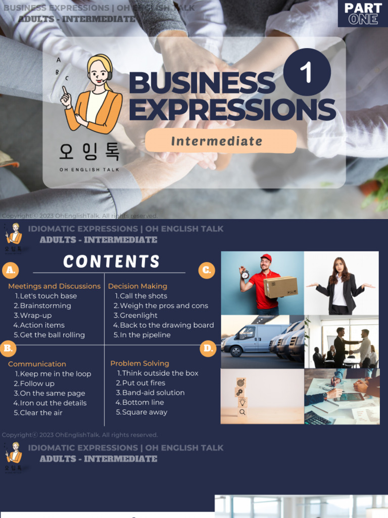 Business Expressions 1 Part 1 | PDF