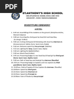 Program List of Investiture Ceremony | PDF | Social Science