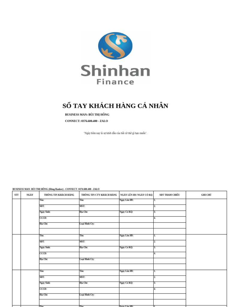 S Tay Shinhan Finance - Phư NG H NG | PDF