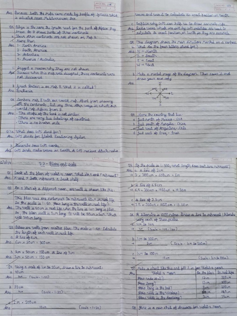 6 Geography Exercise Unit-2 & 3 | PDF