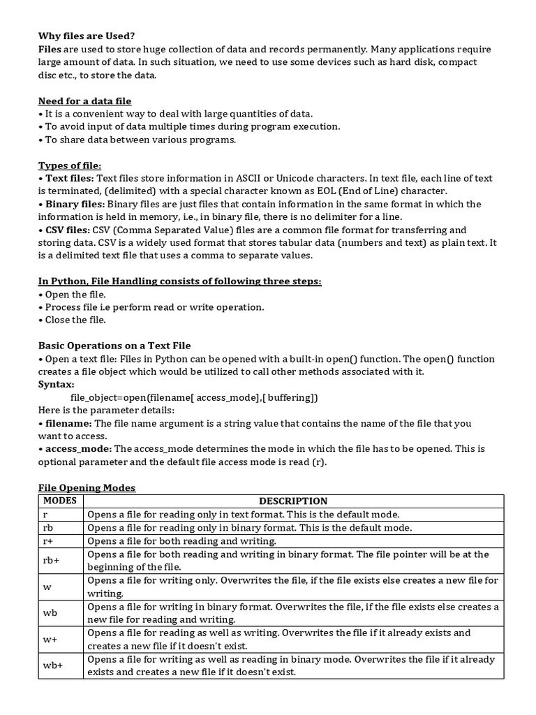 CLASS-12-FILE_HANDLING-1 | PDF | Computer File | Comma Separated Values