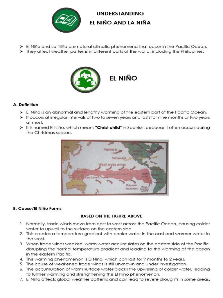 El Niño and La Niña Effects in the Philippines | PDF | Atmosphere ...