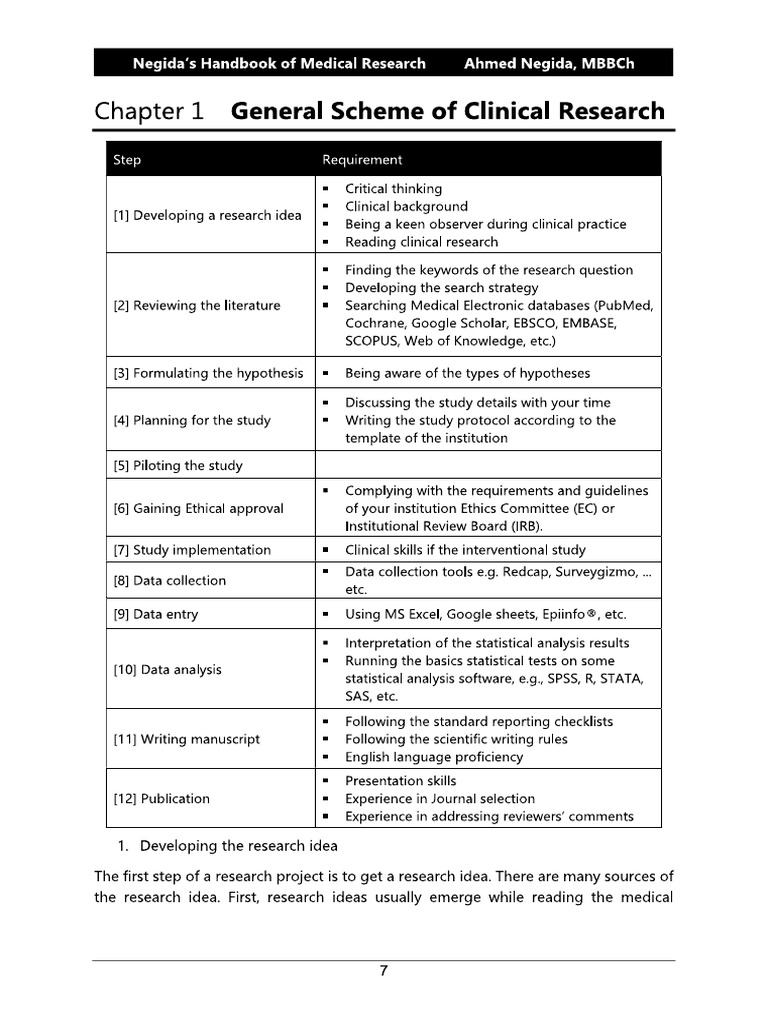 Chapter 1, General Scheme of Health Research | PDF
