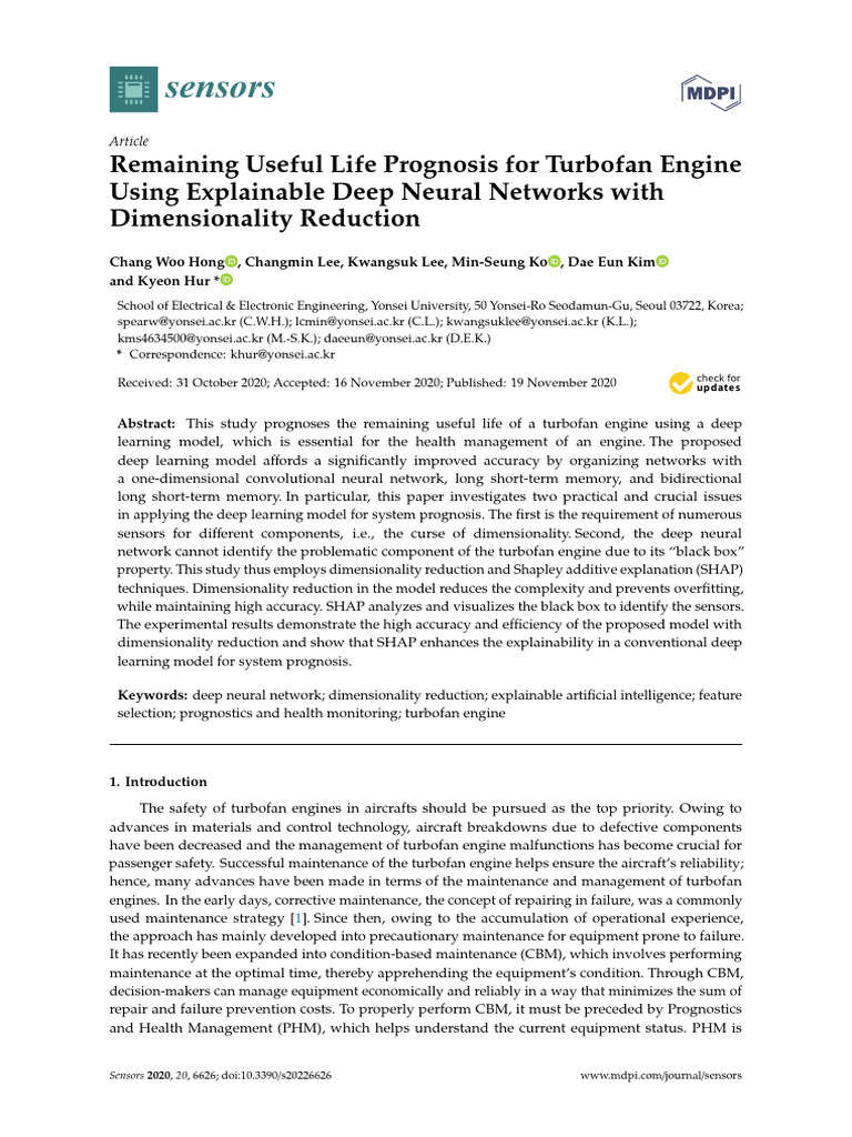 Remaining Useful Life Prognosis For Turbofan Engin | PDF | Deep Learning | Artificial Intelligence