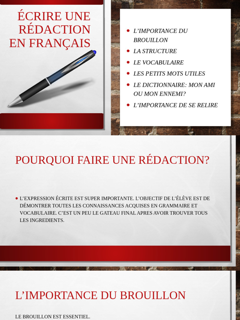 Comment Écrire Une Rédaction | PDF | Lexique | Linguistique