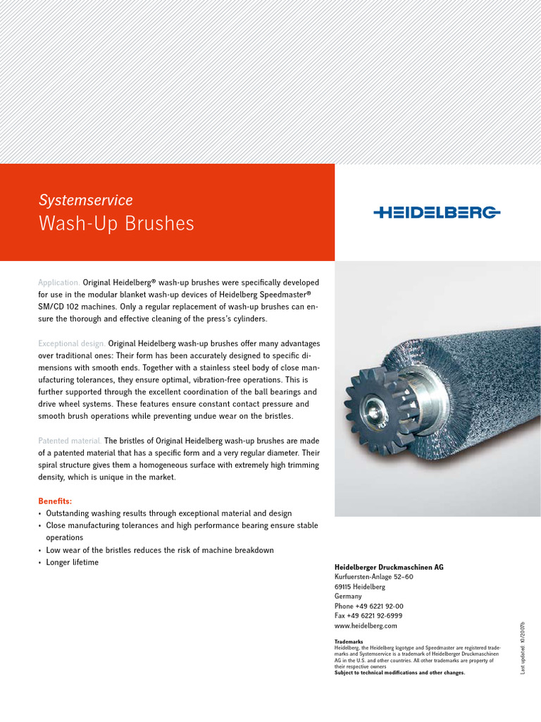 Systemservice Wash Up Brushes | PDF | Brush | Bearing (Mechanical)